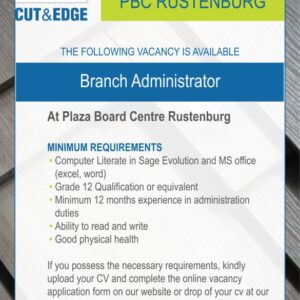 Jobs | Plaza Board Centre | Carpentry Board Specialists | South Africa